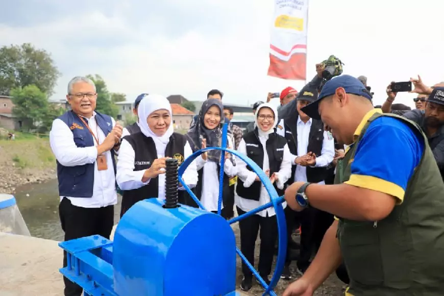 Gubernur Khofifah Resmikan DAM Boreng, Pulihkan Produktivitas Pertanian ...
